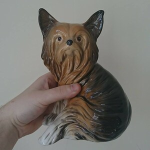 Vintage Yorkshire Terrier Melba Ware Dog Figurine Ceramic Ornament Made ...