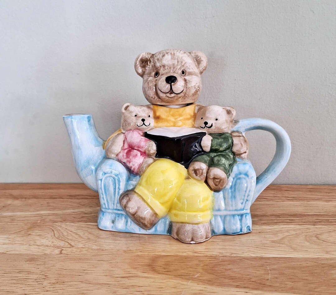 Teapot Vintage Teddy Bear Teapot Bear Mother and Baby Novelty ...