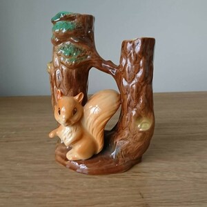 Vintage Vase Squirrel by a Tree Posy Vase Hornsea Fauna Royal Made in ...