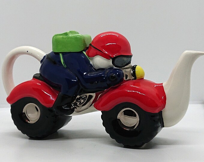 Vintage Moterbike Teapot Price Kensington Potteries Novelty - Etsy