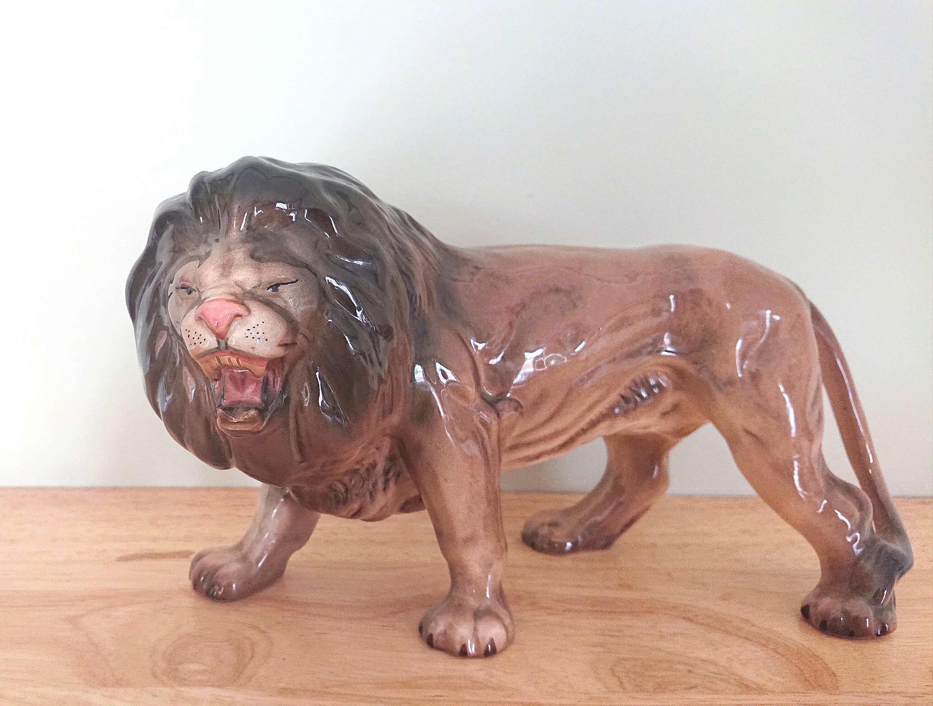 Vintage Melba Ware Lion Figurine Collectable Ceramic Animal | Etsy