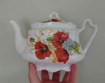Vintage Radford Handpainted Ceramic Poppy Teapot TP049 - Etsy