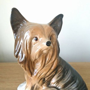 Vintage Yorkshire Terrier Melba Ware Dog Figurine Ceramic Ornament Made ...