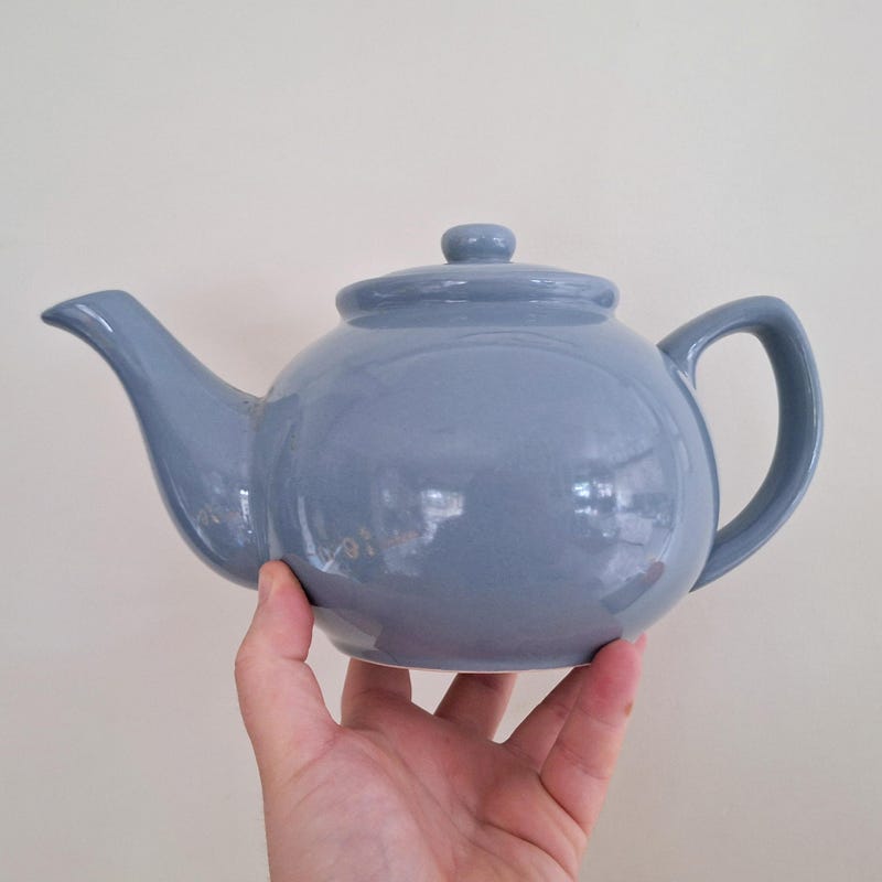 Blue Teapot - Etsy