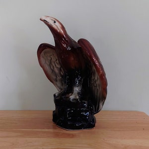 Vintage Hawk Bird Figurine Ceramic Bird of Pray Figure Bird Ornament ...