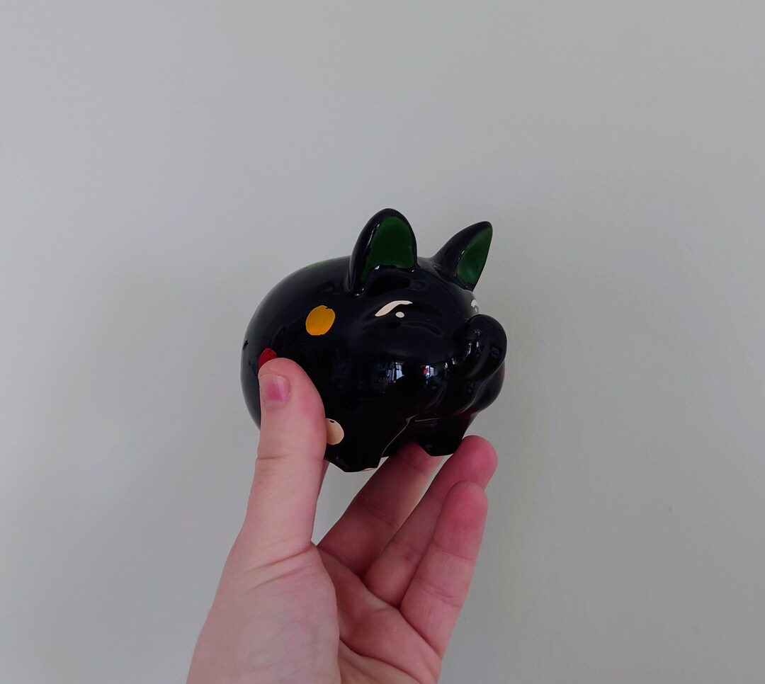 Vintage Piggy Bank Kitsch Money Box Pig Piggybank Ceramic Piggy Bank ...