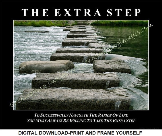 DOWNLOADMotivational PosterThe Extra StepMotivational | Etsy