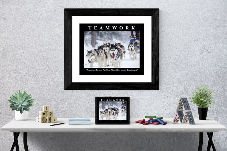 Download,motivational Poster,teamwork, Iditarod,sled Team,dog Sled ...