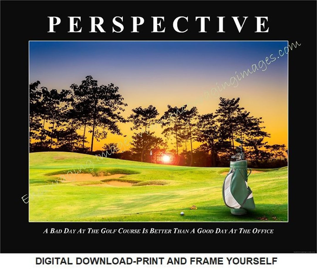 Download,golf,motivational Poster,perspective,art,wall Art,motivation ...