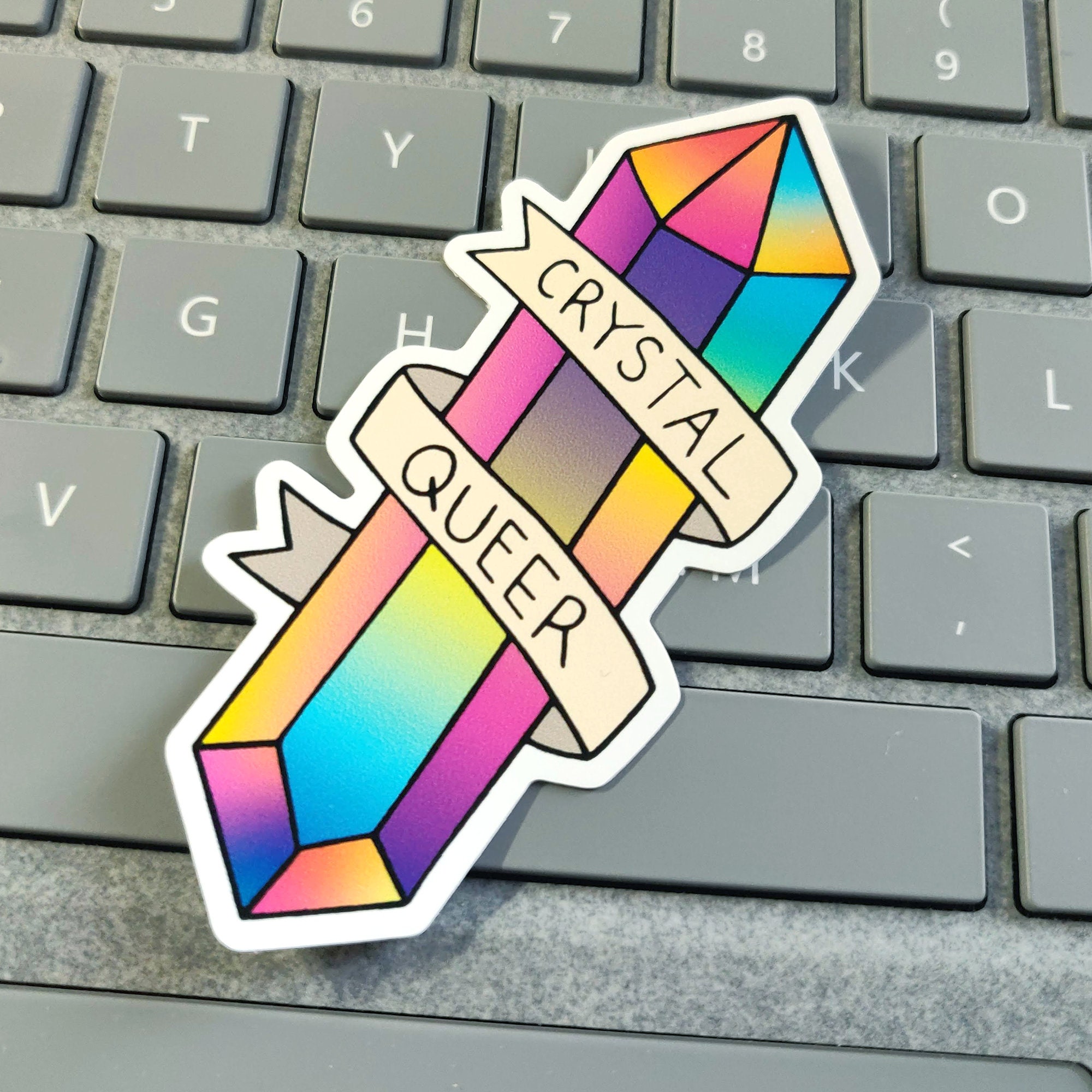 Crystal Queer Sticker | Etsy