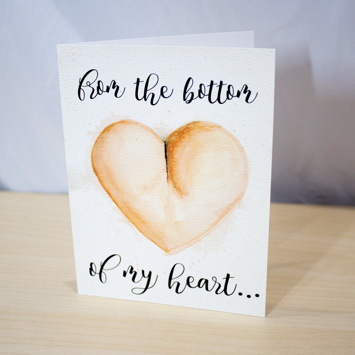 From The Bottom Of My Heart Greeting Card Etsy Uk