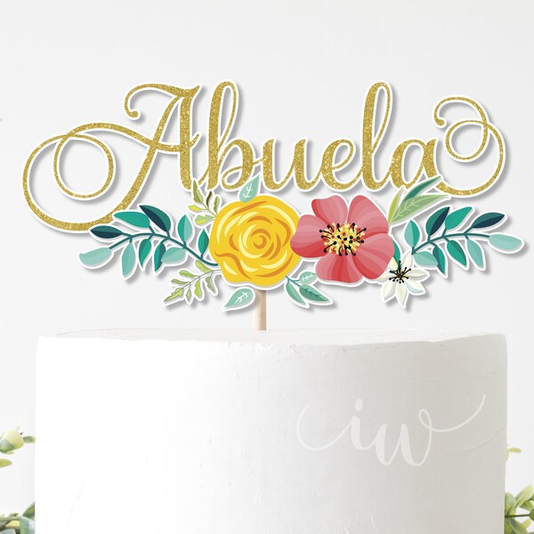 Abuela Cake Topper - Etsy
