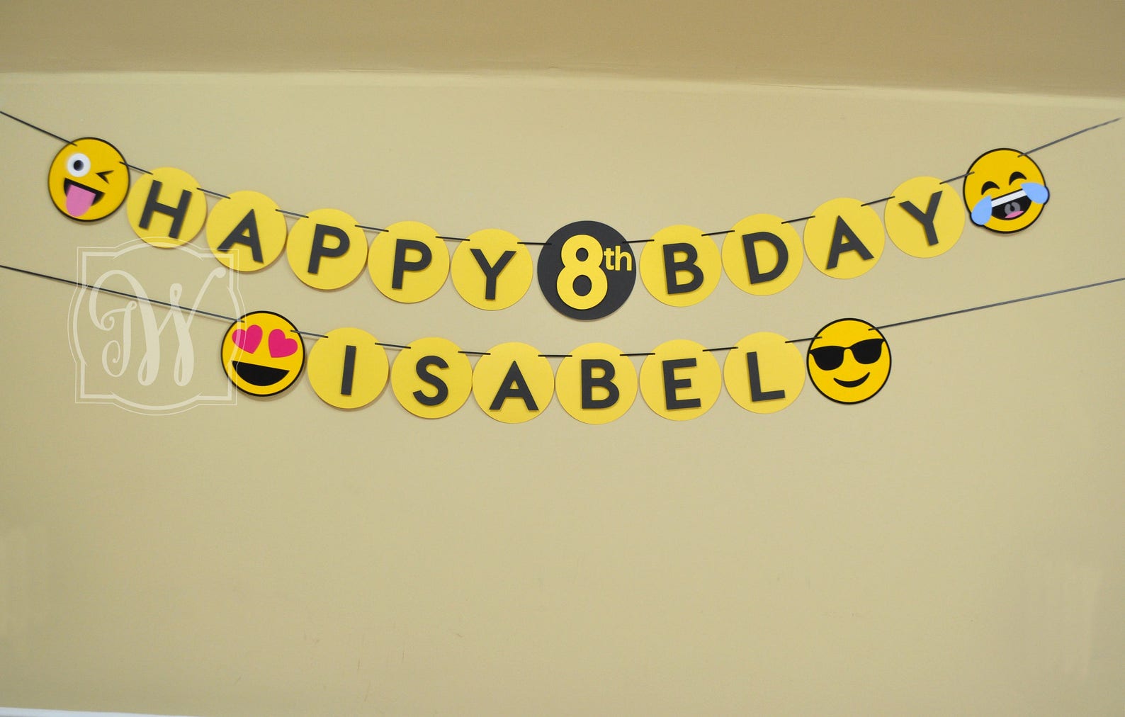 Emoji Inspired Birthday Banner - Emoji Party - Emoji Birthday ...