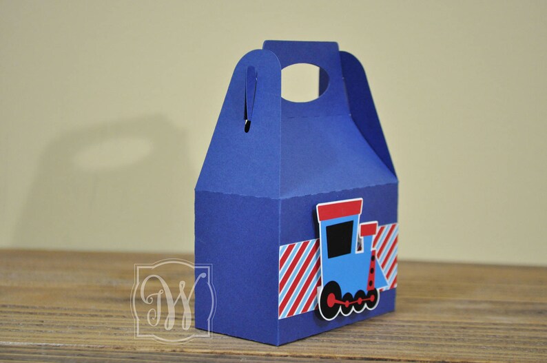 Train Treat Box Gable Box 12 Personalized Train Gable - Etsy