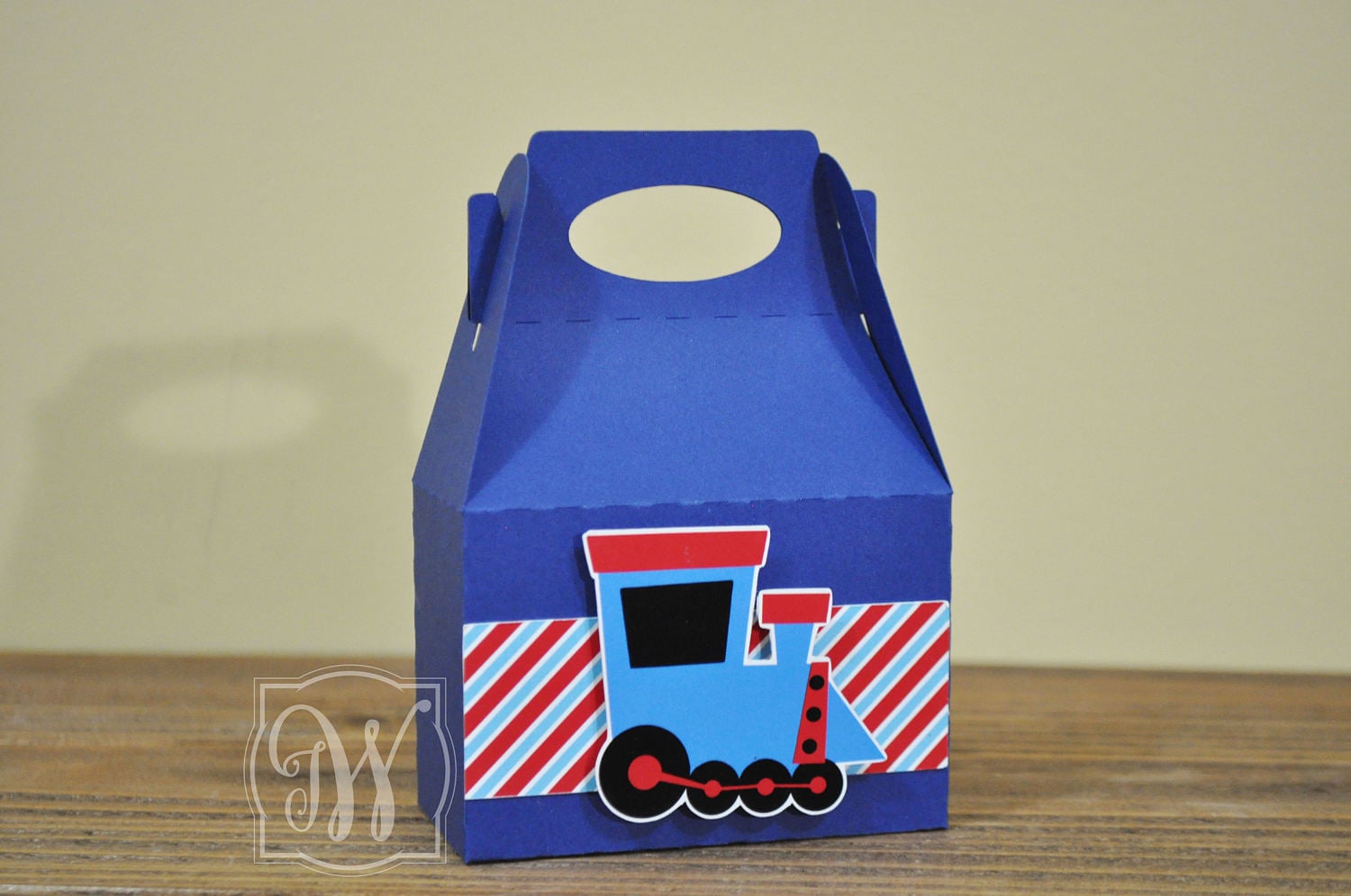 Train Treat box Gable Box 12 Personalized Train Gable | Etsy