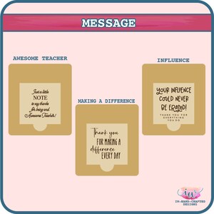 Personalized Teacher Sticky Note Pad Holder | Teacher Appreciation Gift ...