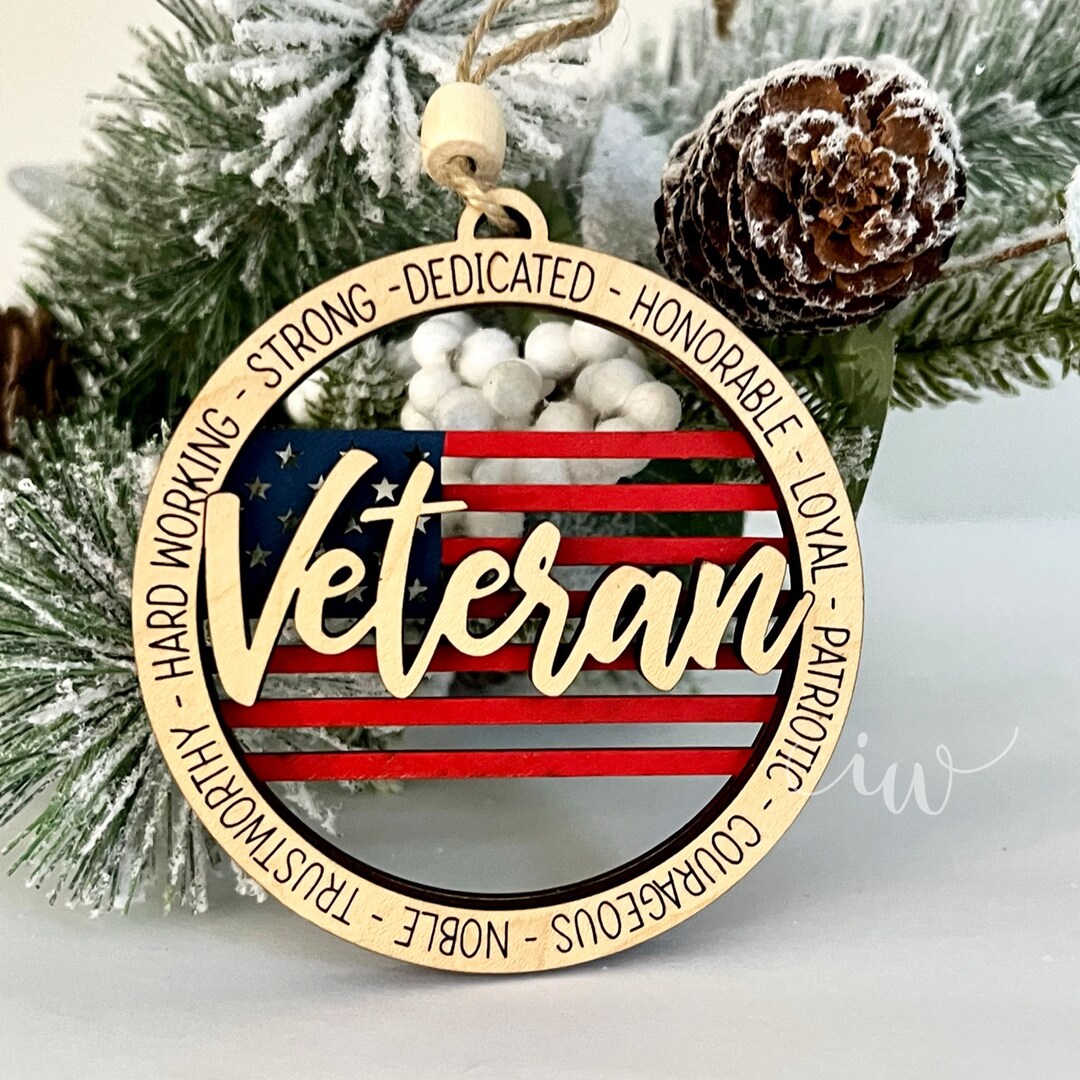 Veteran Christmas Ornament | Military Christmasornament | Veteran ...