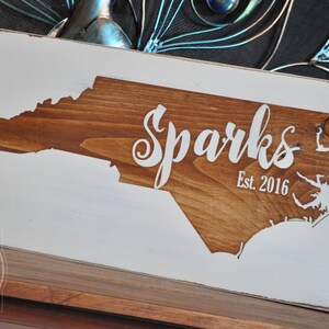 Home North Carolina Wood Sign Wood North Carolina Sign NC - Etsy