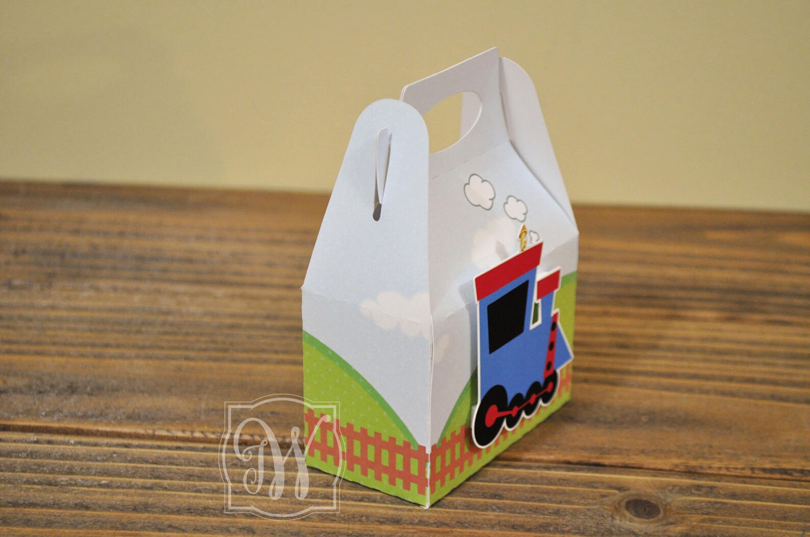 Train Treat Box Gable Box 12 Personalized Train Gable - Etsy