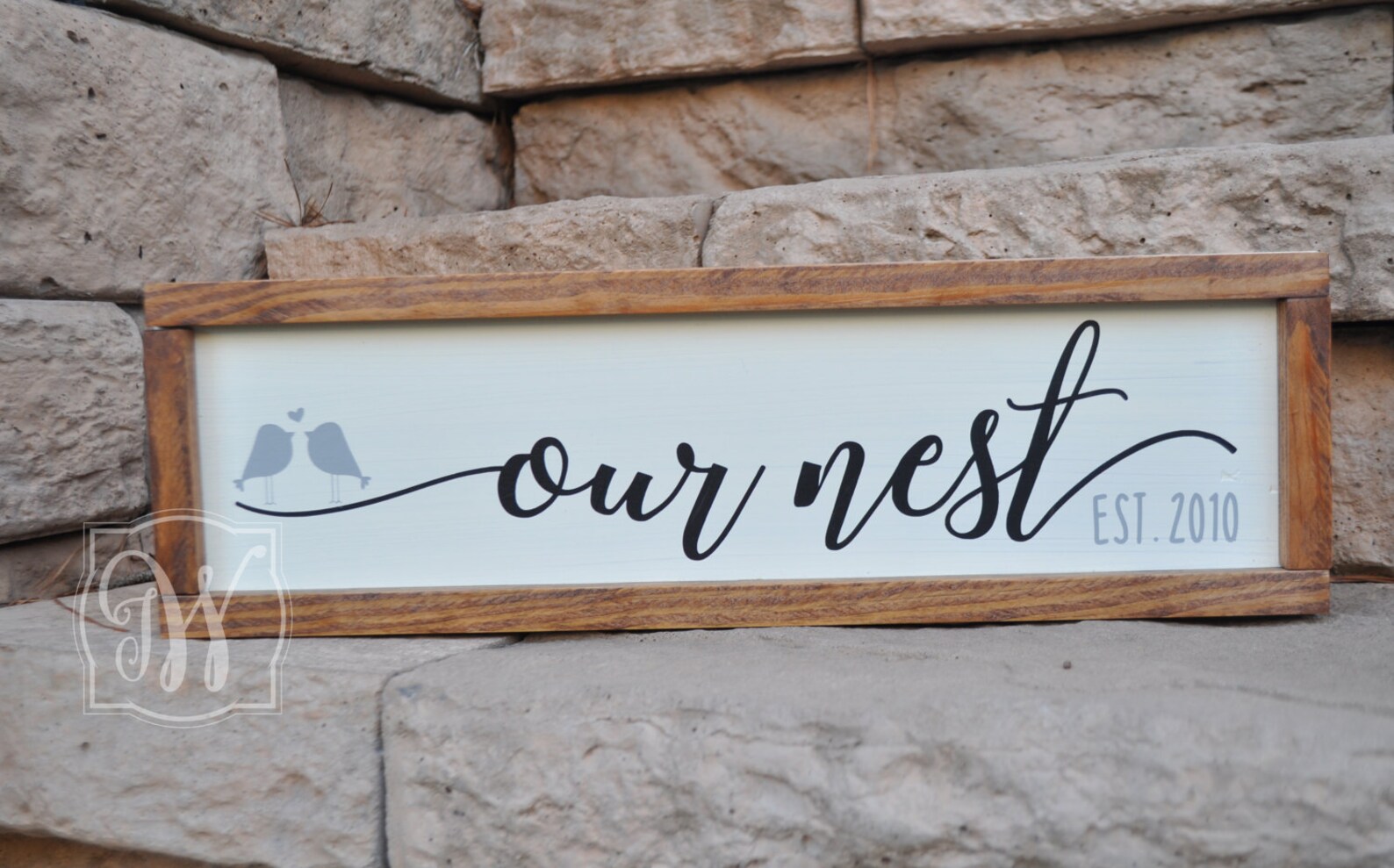 Our Nest Sign Rustic Wood Sign Rustic Wall Decor Wood Sign - Etsy