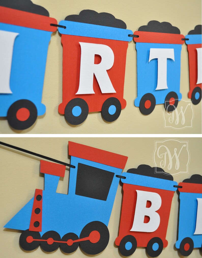 Train Banner Choo choo Train Banner Train Birthday Banner | Etsy