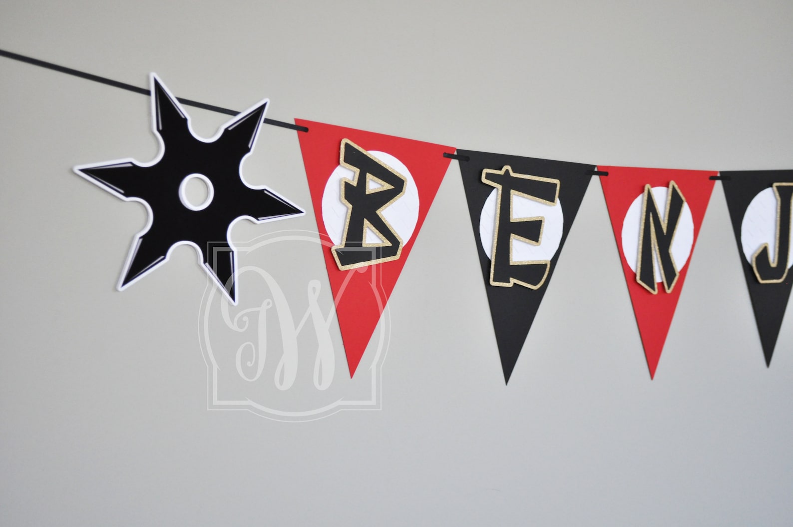 Ninja Theme Birthday Party Banner - Ninja Birthday - Ninja Party ...