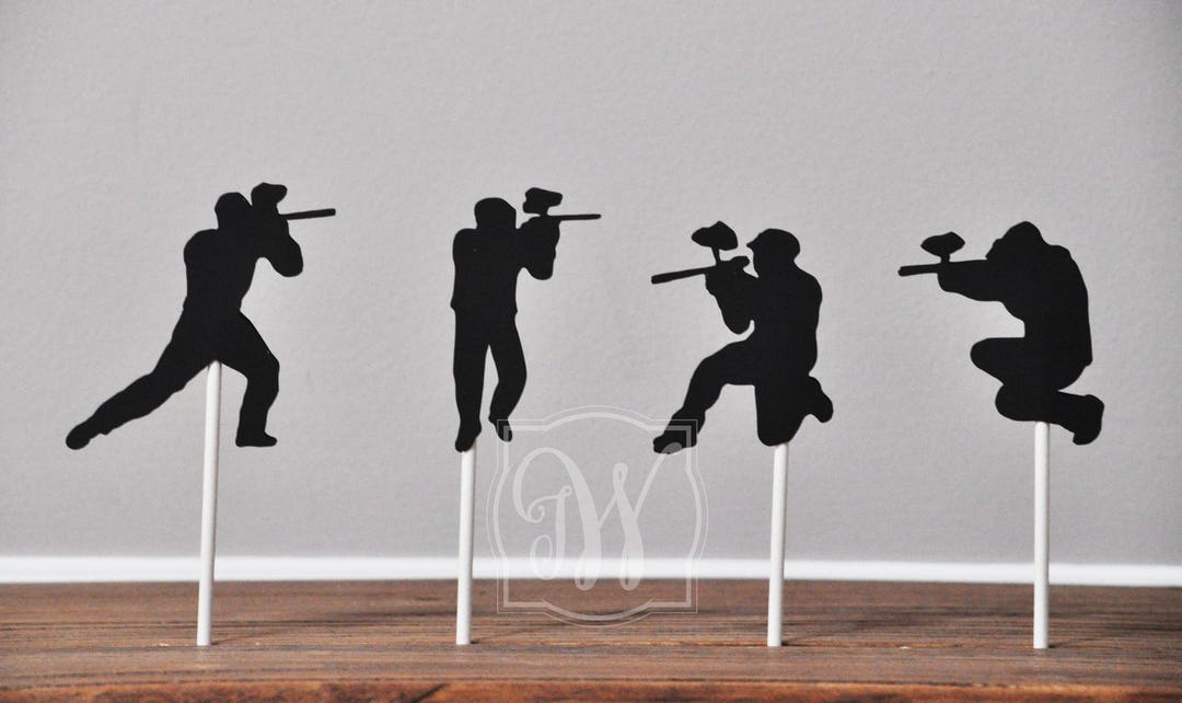 Paintball Party, Paintball Birthday, Paintball Theme Party Cupcake ...