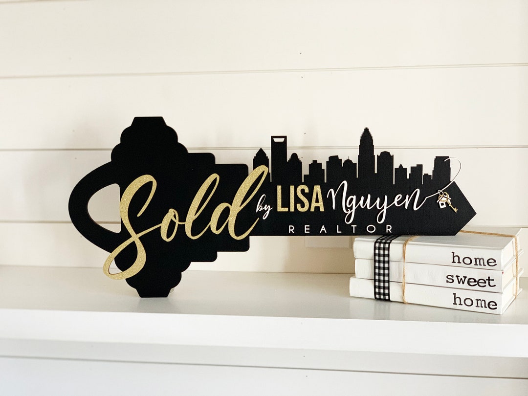 Real Estate Key Sign, Custom Key Sold Sign, Custom Closing Day Photo ...