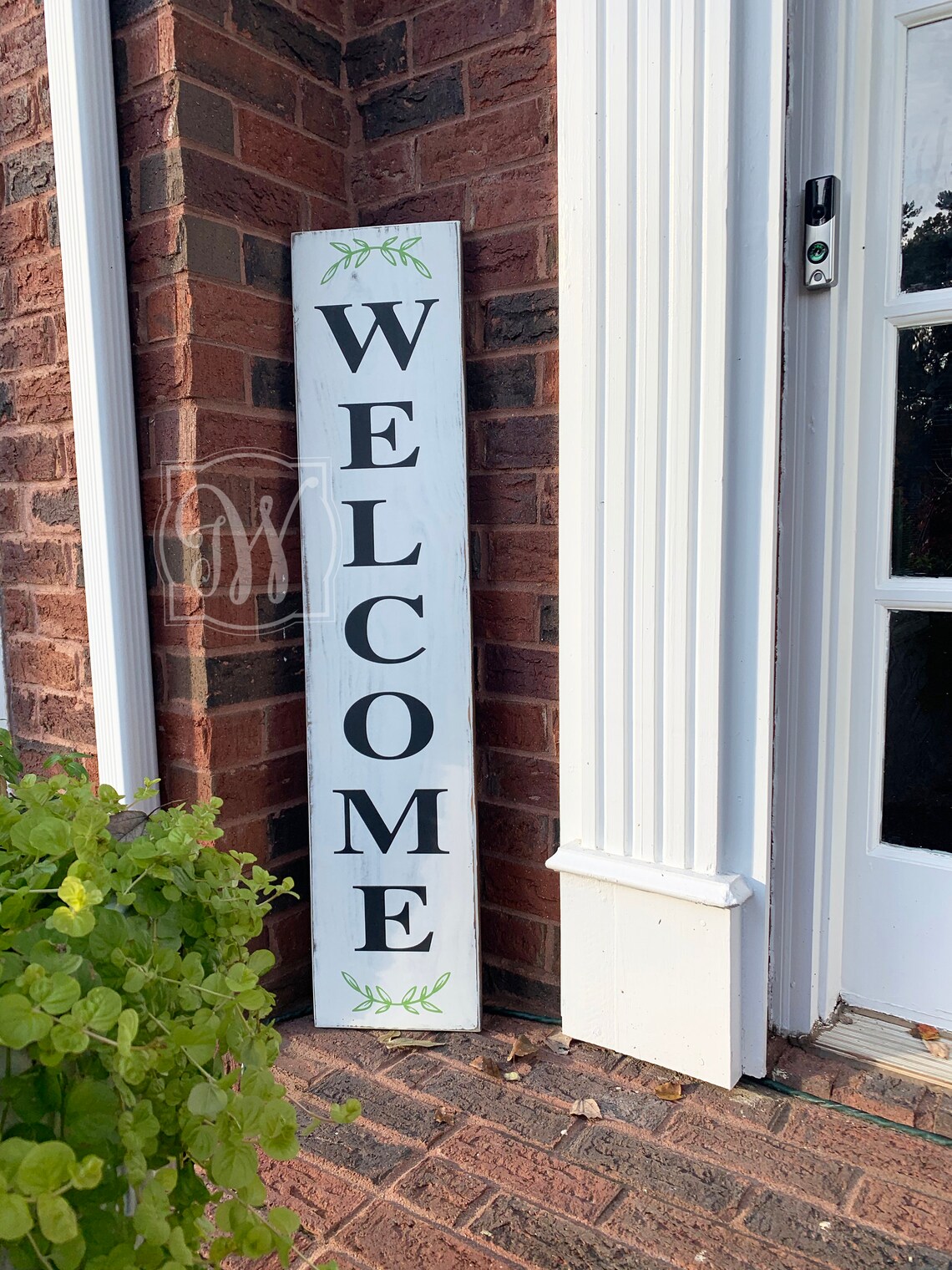 Welcome Sign Front Door Welcome Sign Vertical Welcome Sign | Etsy