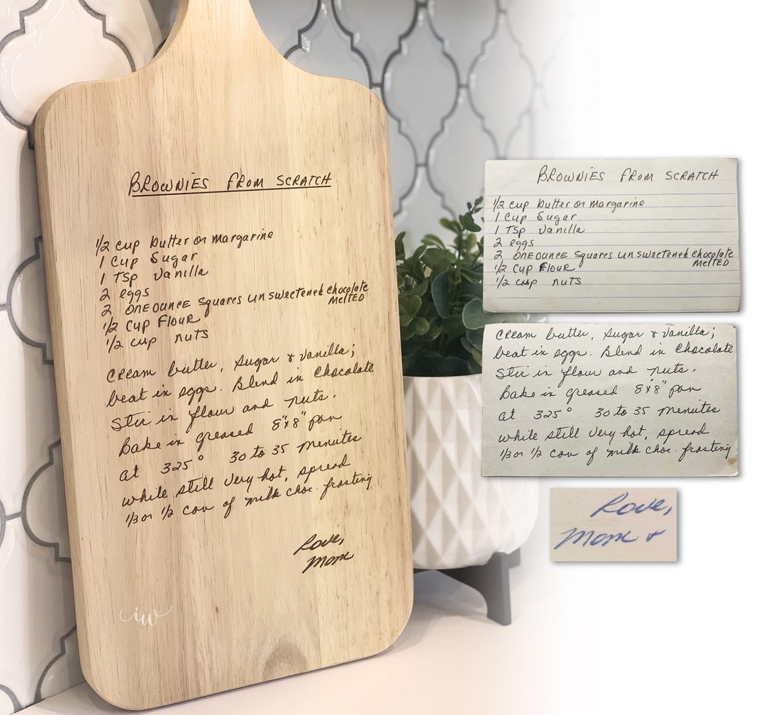 Custom Engraved Recipe Board - Etsy