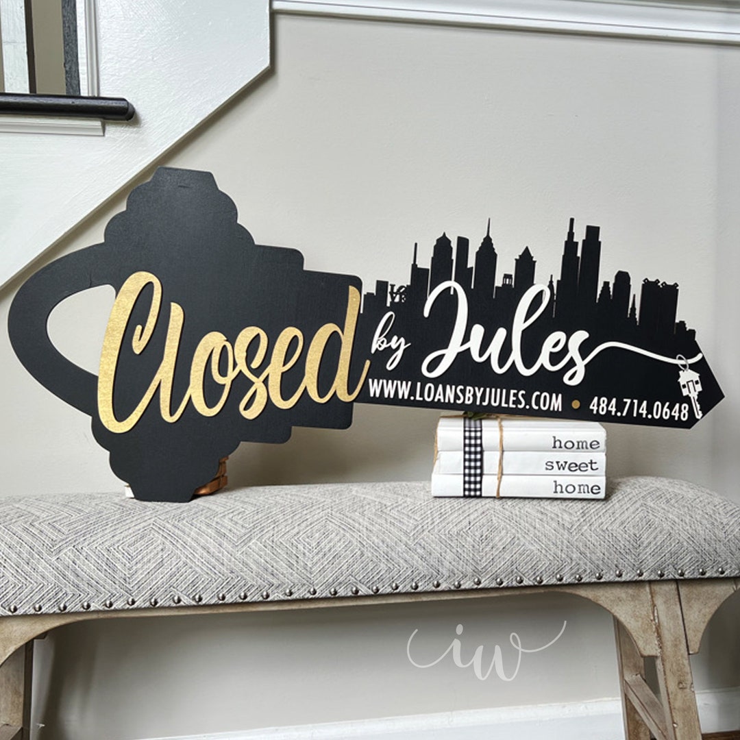 Real State Key Sign, Custom Key Sold Sign, Custom Closing Day Photo ...