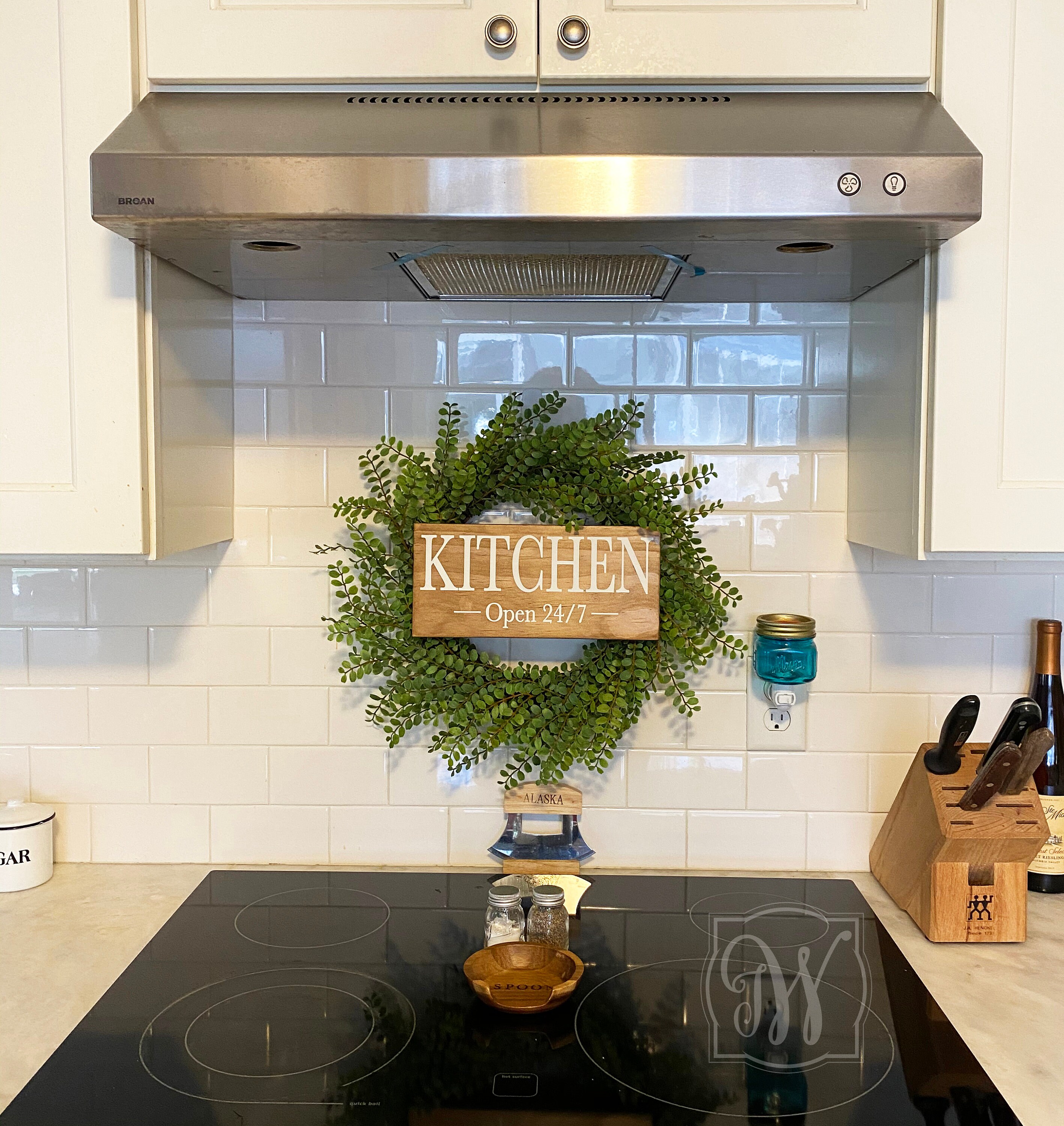 Kitchen Open 24-7 Kitchen Decor Decor Farmhouse Sign | Etsy