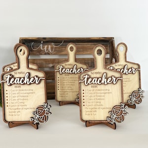 Perfect Teacher Recipe | Teacher Gifts | Teacher Appreciation | Teacher ...
