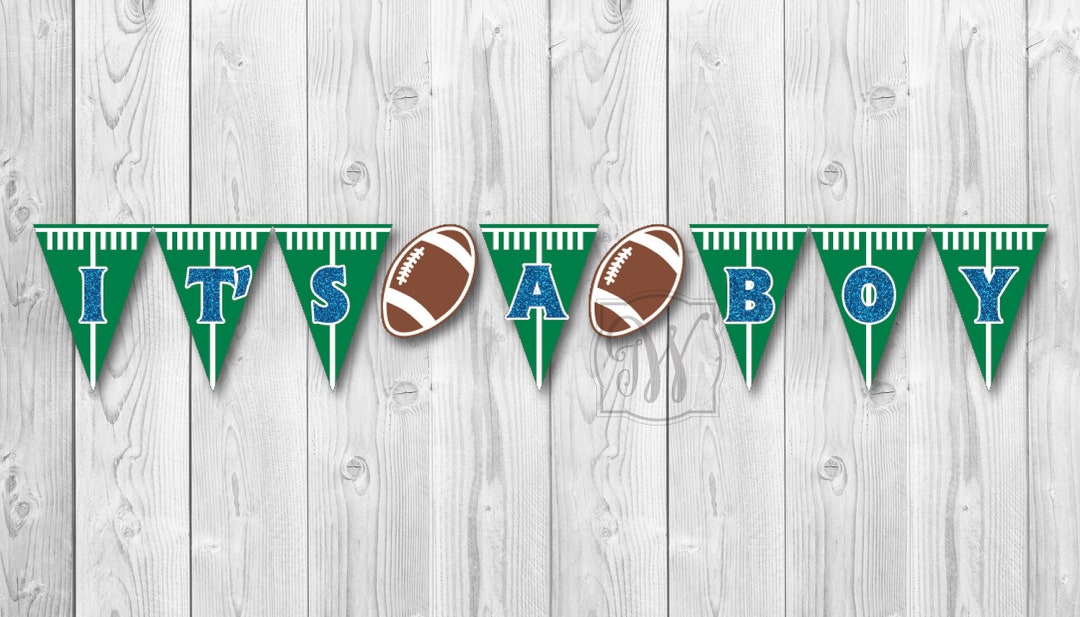 Football Inspired Banner - Touchdown Banner - Baby Shower Banner - Its ...