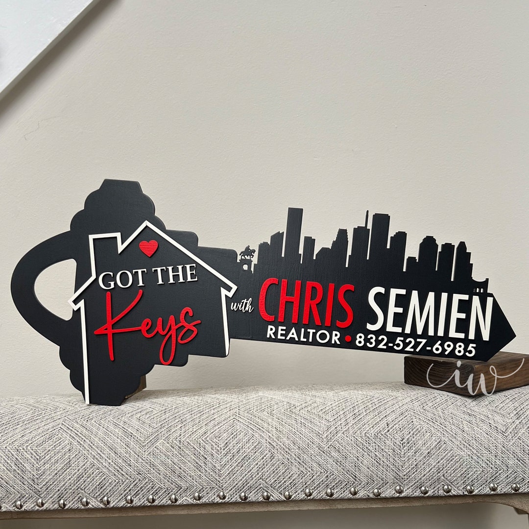 Real Estate Key Sign, Custom Key Sold Sign, Custom Closing Day Photo ...