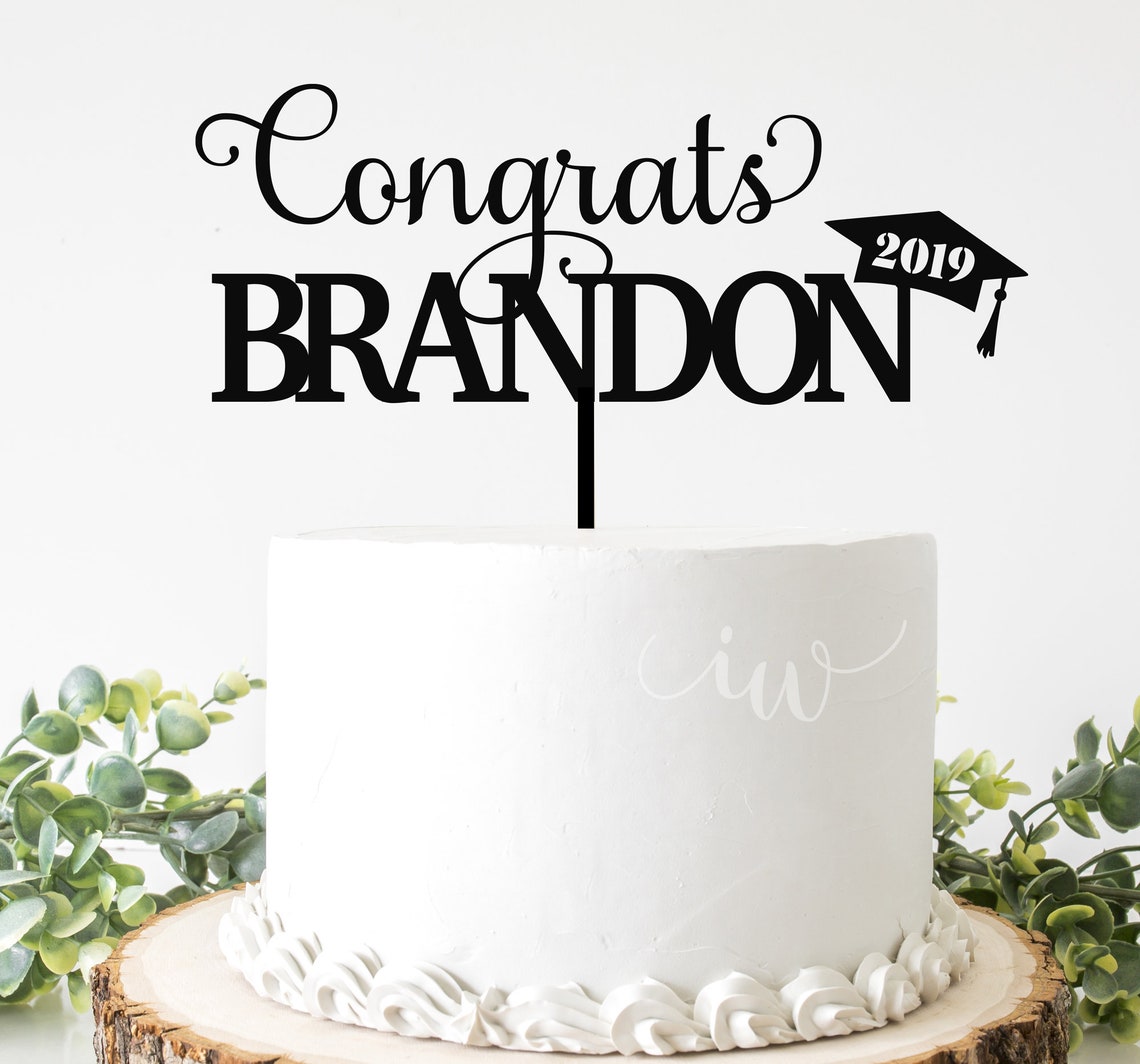 Graduation Cake Topper Grad Cake Topper Graduate Decoration - Etsy