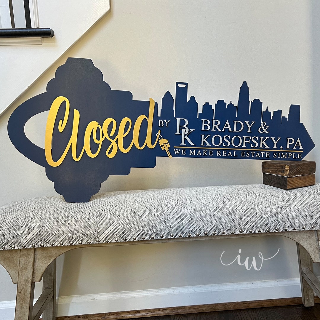 Real Estate Key Sign, Custom Key Sold Sign, Custom Closing Day Photo ...