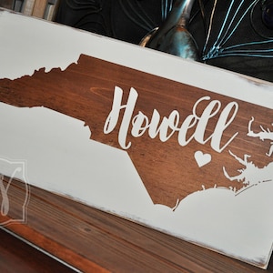 Home North Carolina Wood Sign Wood North Carolina Sign NC - Etsy