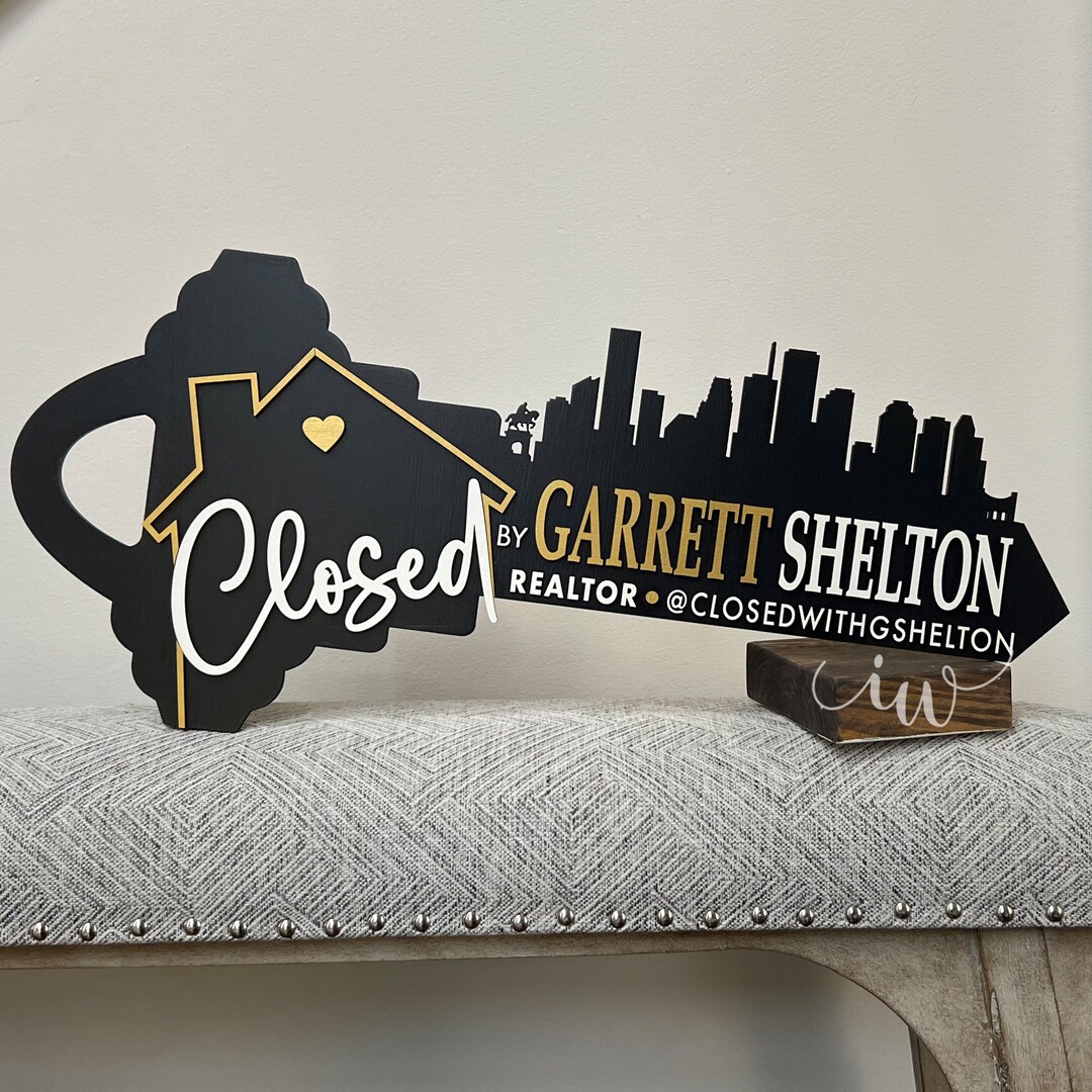 Real State Key Sign, Custom Key Sold Sign, Custom Closing Day Photo ...