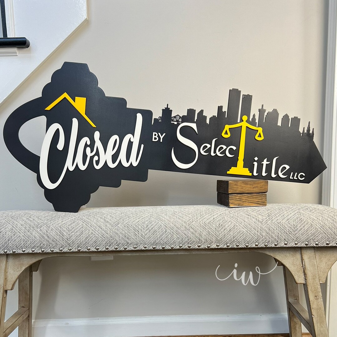 Real State Key Sign, Custom Key Sold Sign, Custom Closing Day Photo ...
