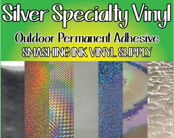 Silver Glitter Vinyl | Etsy