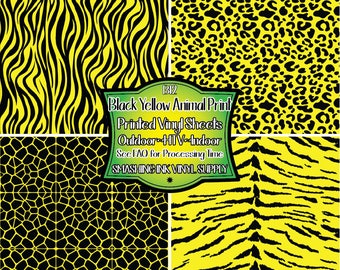 Yellow cheetah print | Etsy