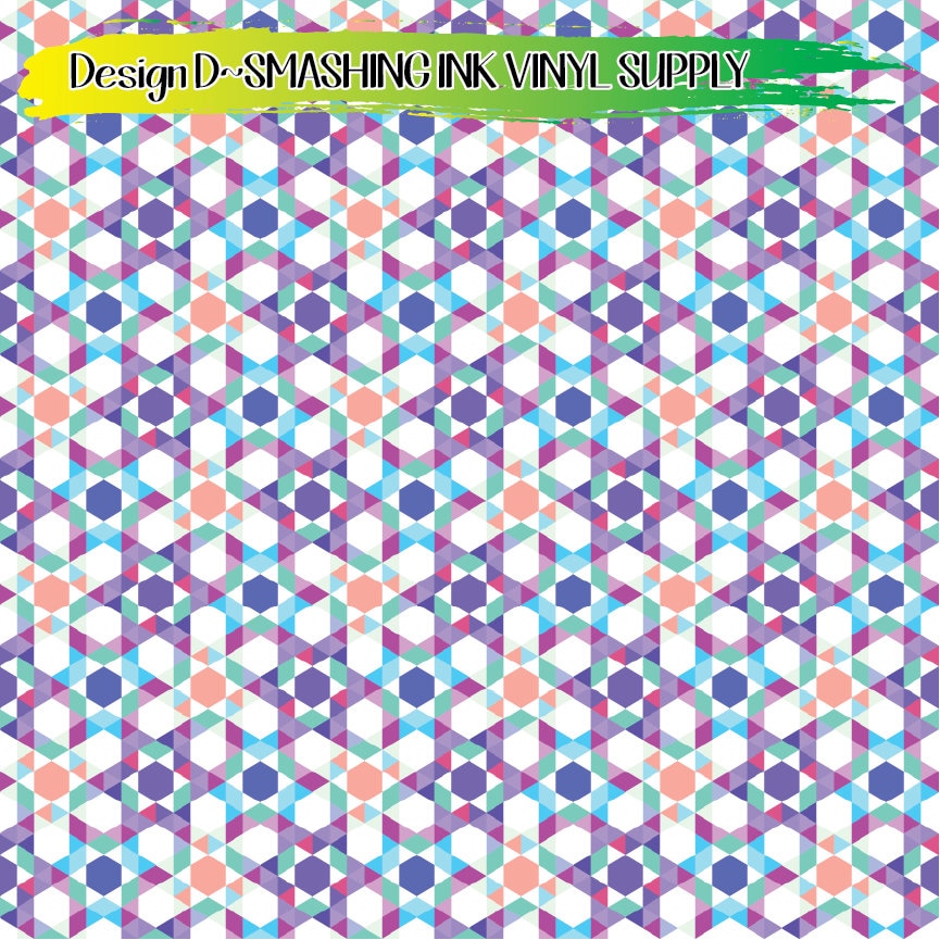 Hexagon Vinyl Pattern/printed Heat Transfer Vinyl/patterned Vinyl ...