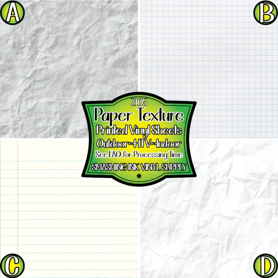 Paper Texture Adhesive Vinyl | Heat Transfer | Faux Leather | Laser ...