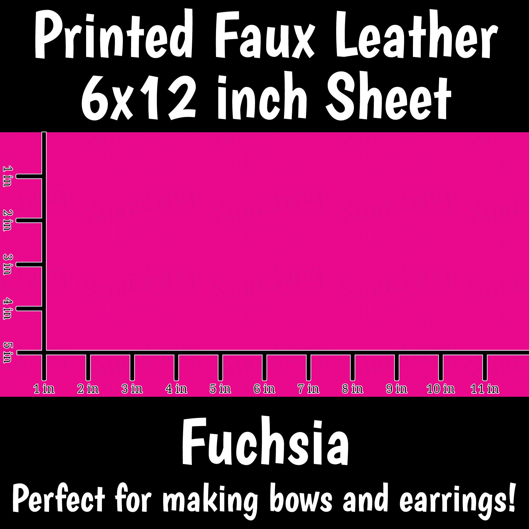 Fuchsia Solid Faux Leather Sheet/printed Faux Leather for - Etsy