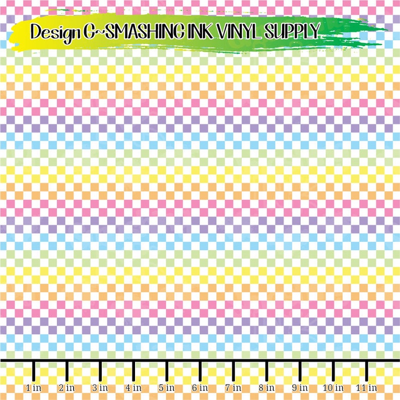 Rainbow Checkerboard Vinyl/printed Heat Transfer - Etsy