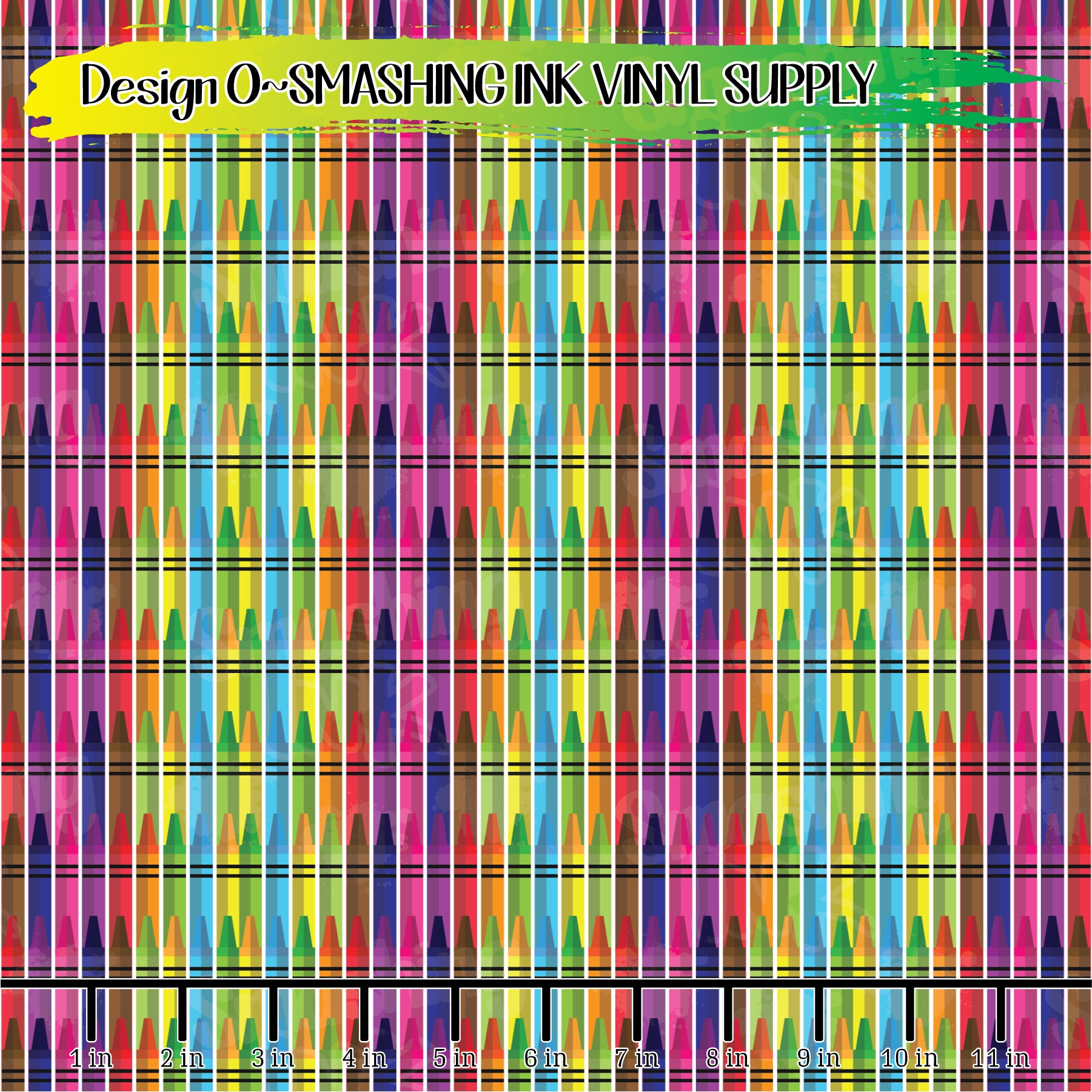School Crayons Vinyl/printed Heat Transfer Vinyl/patterned - Etsy