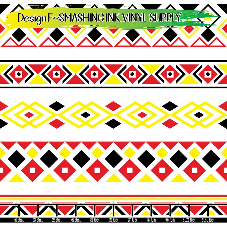 Tribal Patterns Vinyl/printed Heat Transfer Vinyl/patterned - Etsy