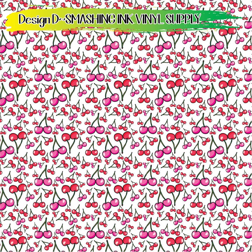 Cherry Pattern Vinyl/printed Heat Transfer Vinyl/patterned Vinyl ...