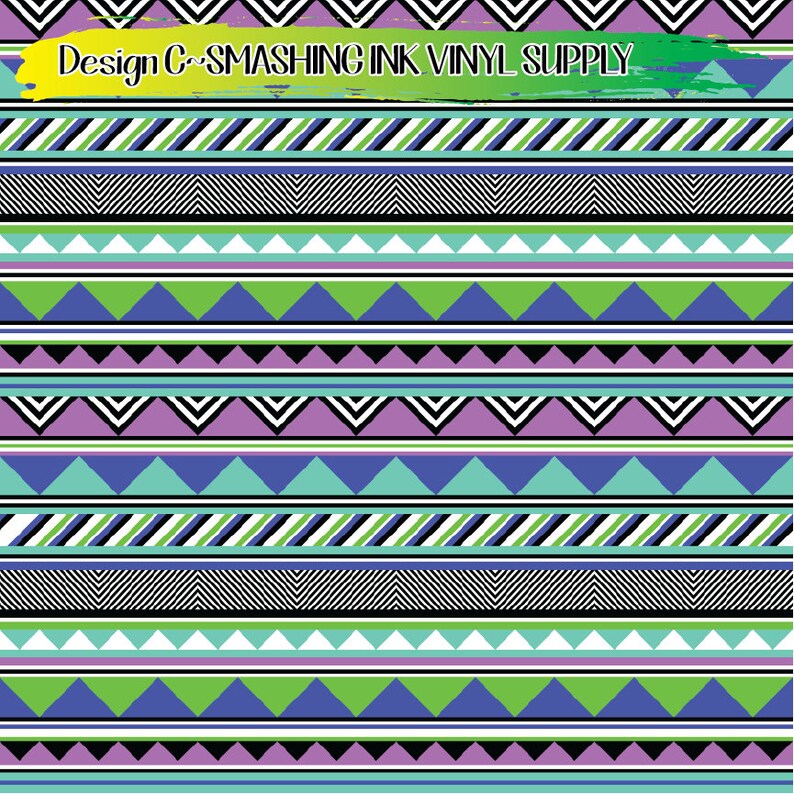 Aztec Triangle Vinyl/printed Heat Transfer Vinyl/patterned - Etsy